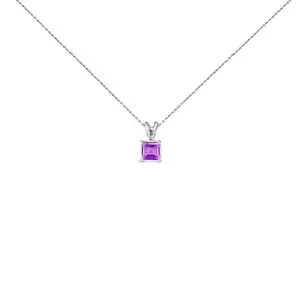 HAUS OF BRILLIANCE 14k Gold Gemstone Solitaire Pendant Necklace